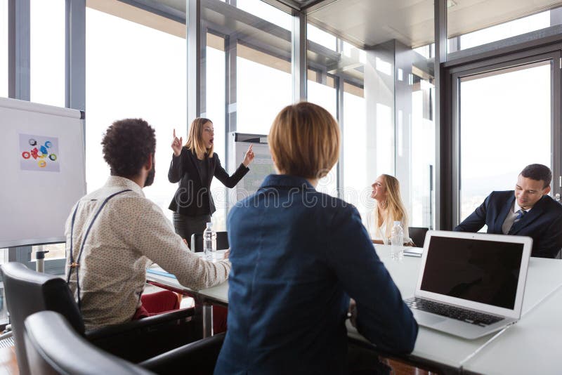 Business Woman Presenting the Project Stock Photo - Image of meeting ...