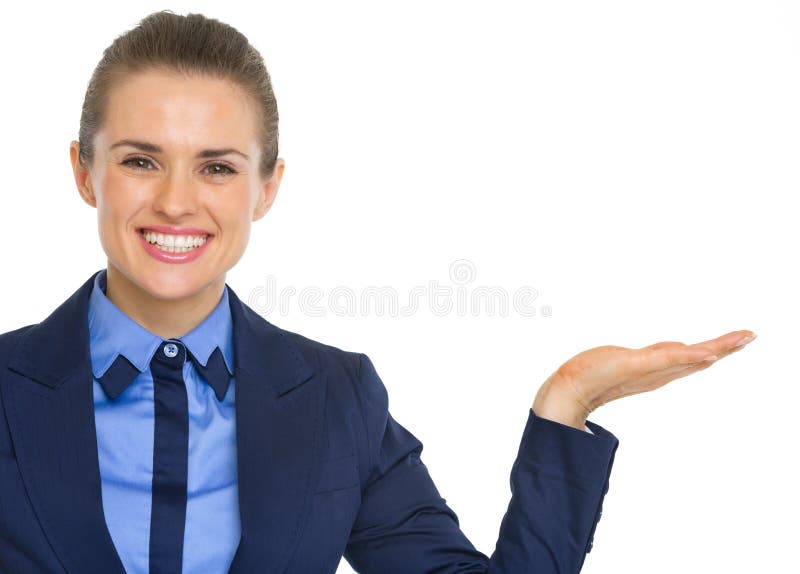 Business Man Presenting Something Stock Image - Image of copy, adult ...