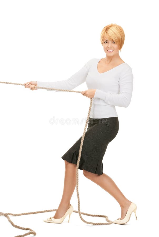 3,078 Woman Pulling Rope Stock Photos - Free & Royalty-Free Stock ...