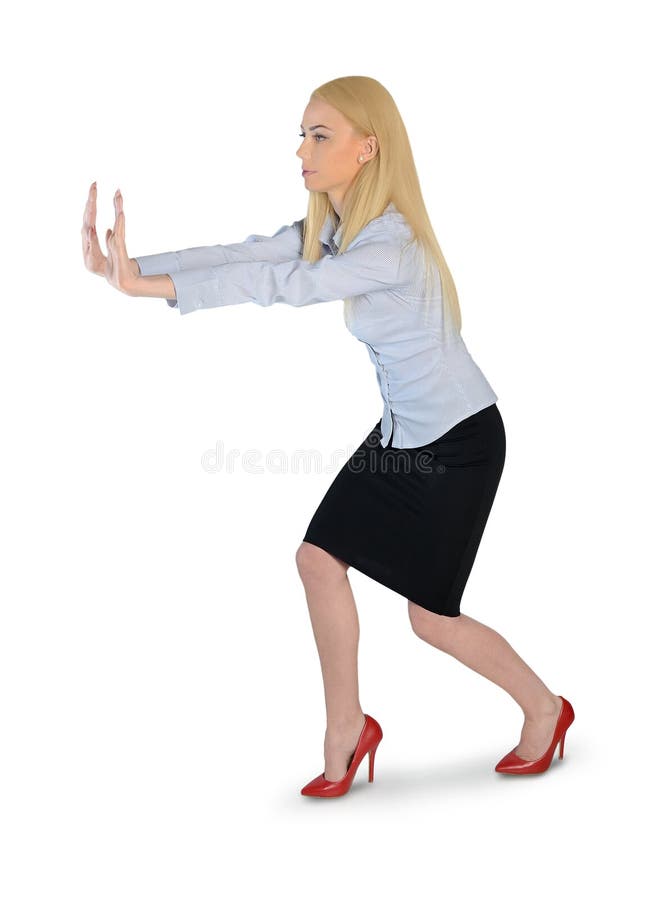 Woman Reaching Forward Side View Stock Photos - Free & Royalty-Free ...