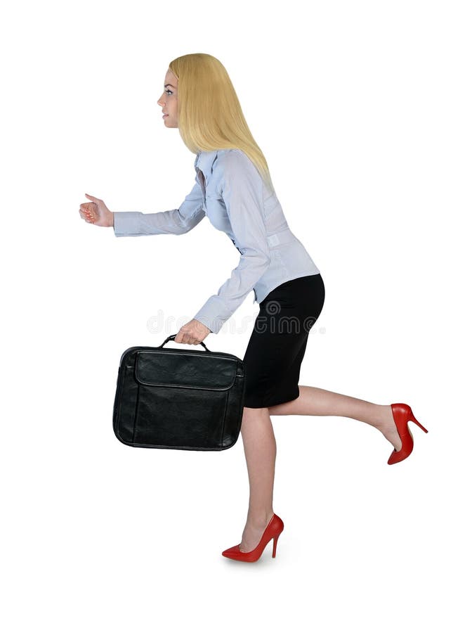 Business woman run stock photo. Image of formal, hurry - 49406580