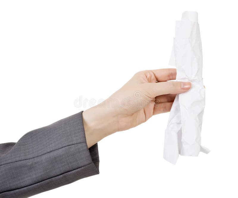 Business Woman S Hand Take a Paper Stock Photo - Image of studio ...