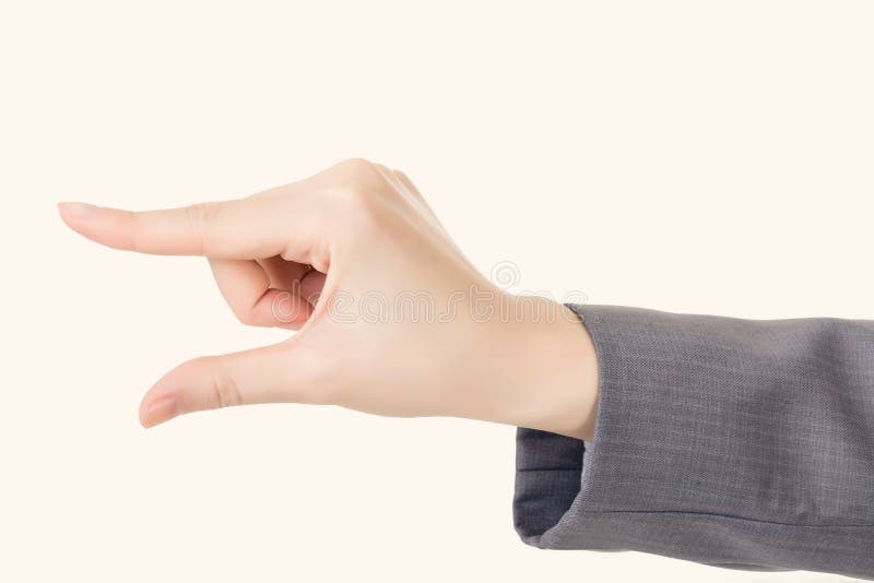 Business Woman S Hand Using Finger To Select or Take Stock Photo ...