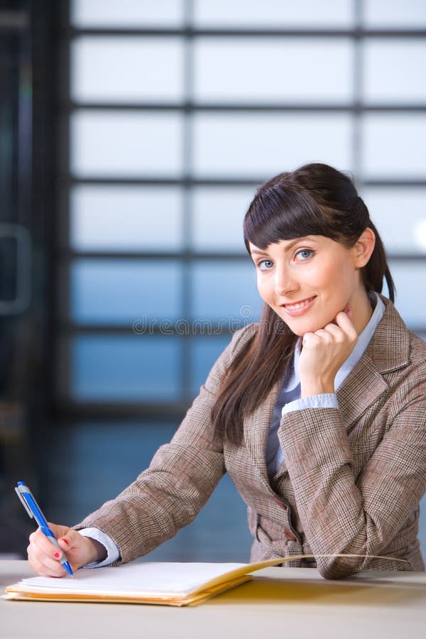 Business Woman Signing Documents Stock Photo - Image of businesspeople ...