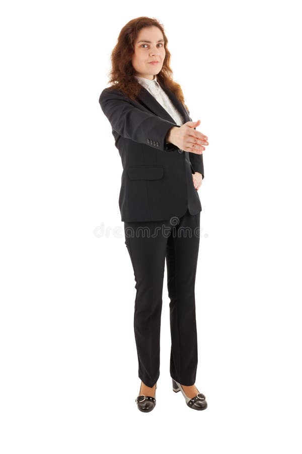 A Business Woman Standing in Front of the Camera Stock Photo - Image of ...
