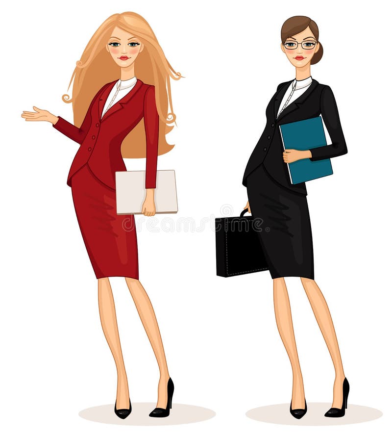 Business woman stock vector. Illustration of partners - 34909969