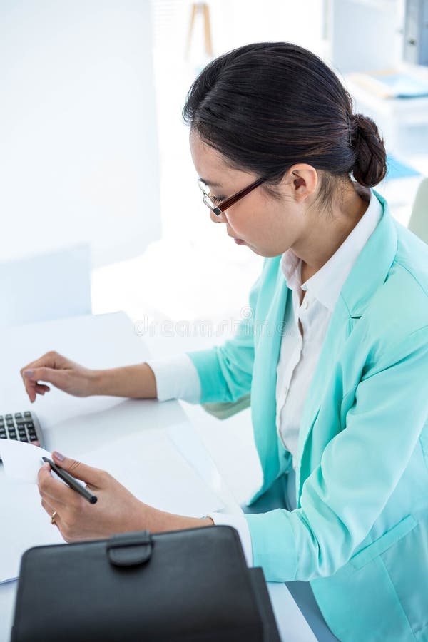 Business Woman Taking Down Notes Stock Photo - Image of smart ...