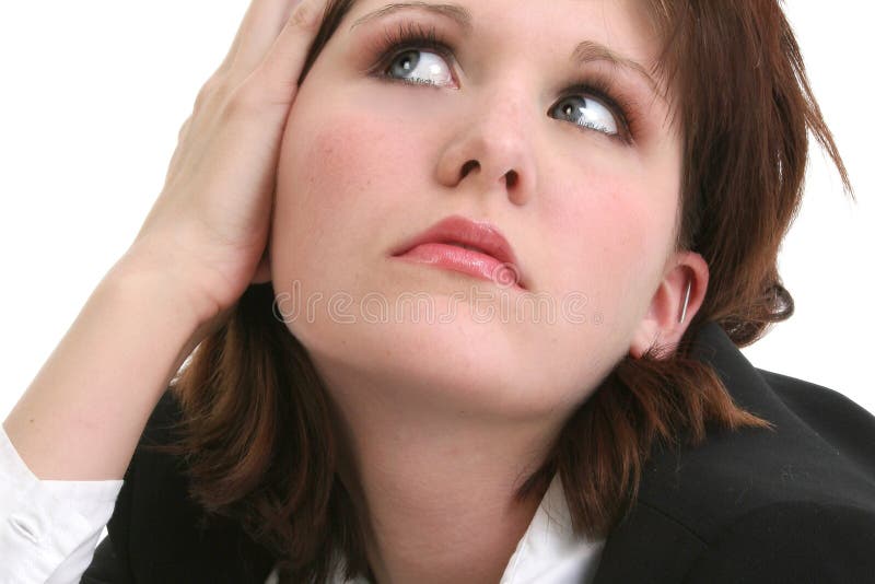 Business Woman Thinking stock image. Image of think, person - 3547079