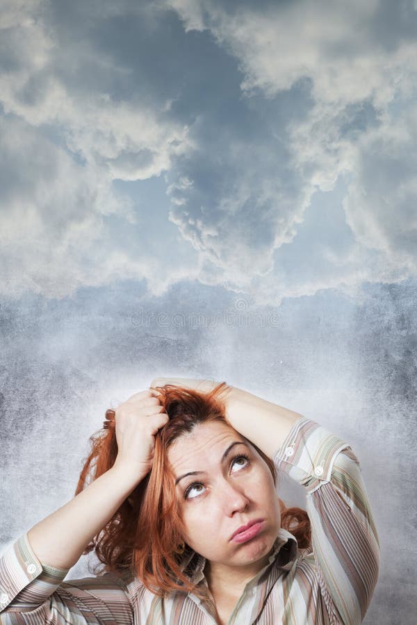 Business woman thinking stock photo. Image of people - 51823376