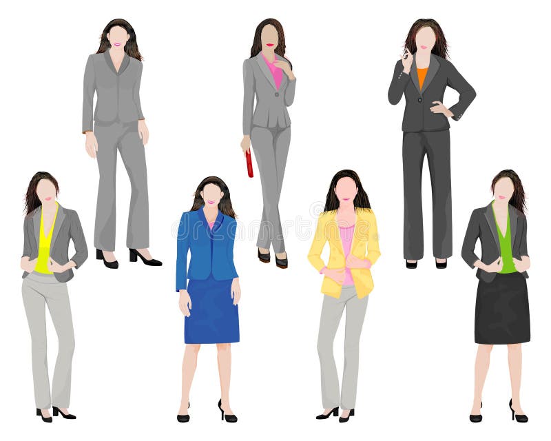 Business Woman Vector Design Stock Vector - Illustration of stand ...