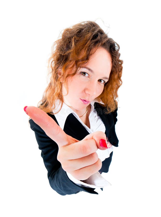 Business Woman Wag His Finger Stock Image - Image of angry, angle: 22416205