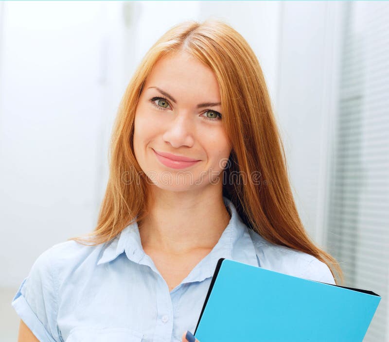 Business Woman on Work Place Stock Photo - Image of customer, modern ...