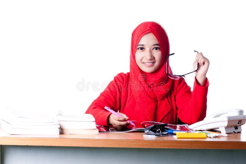 Business woman at work stock image. Image of businesswoman - 61115543