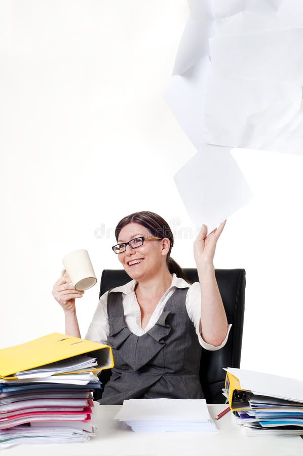 Business women at desk stock photo. Image of business - 11437796