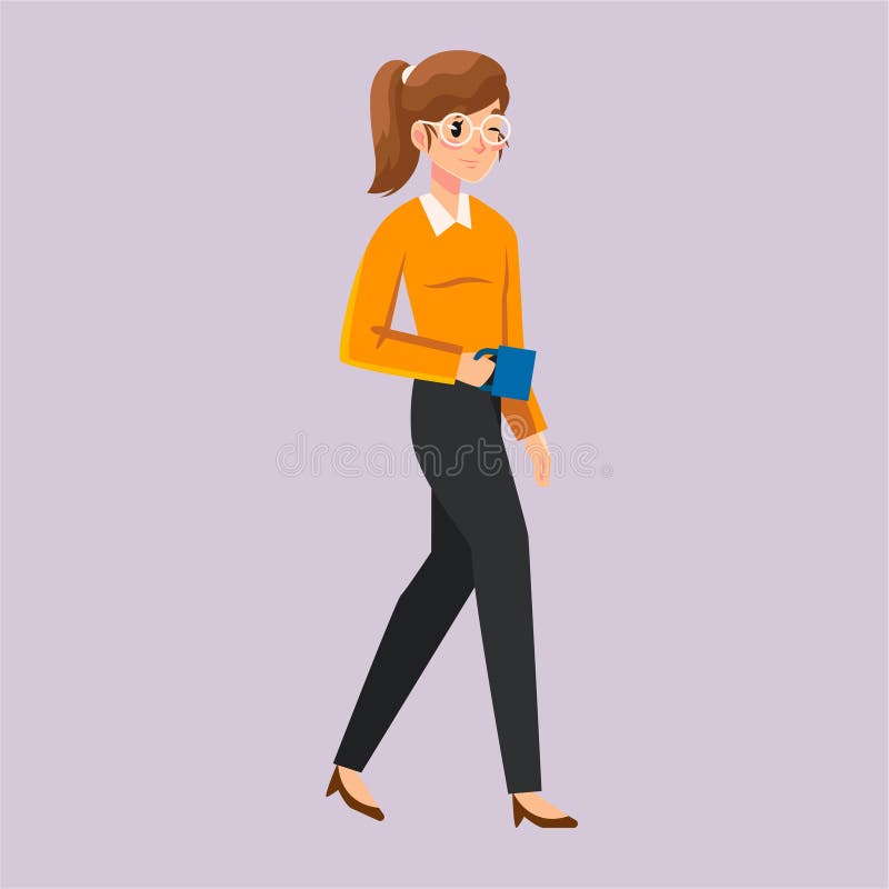 Business Women with Different Posture Vector Ilustration Stock Vector ...