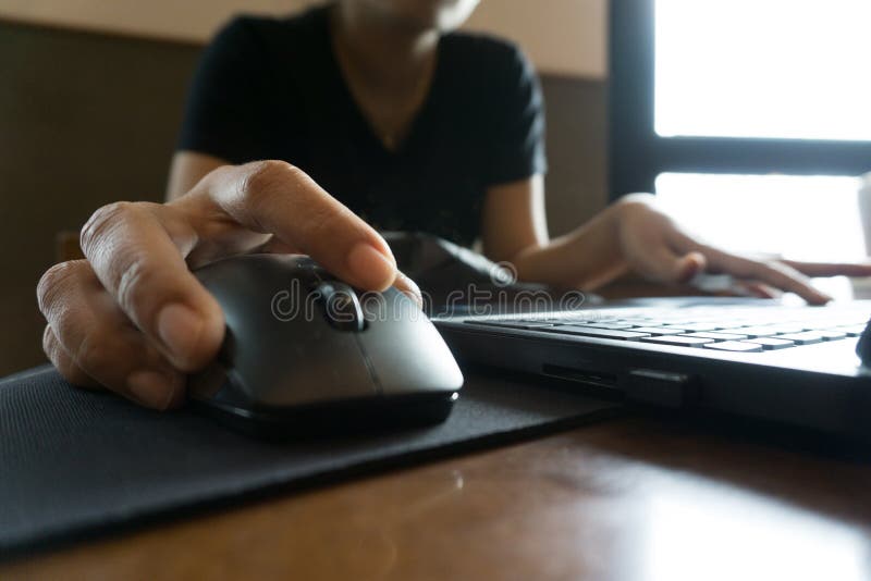 Business Women Hand Working with Laptop Stock Image - Image of data ...