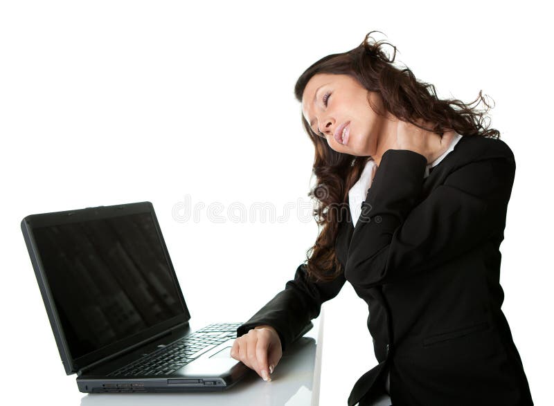 African American Woman Mad Computer Stock Image - Image of attractive ...