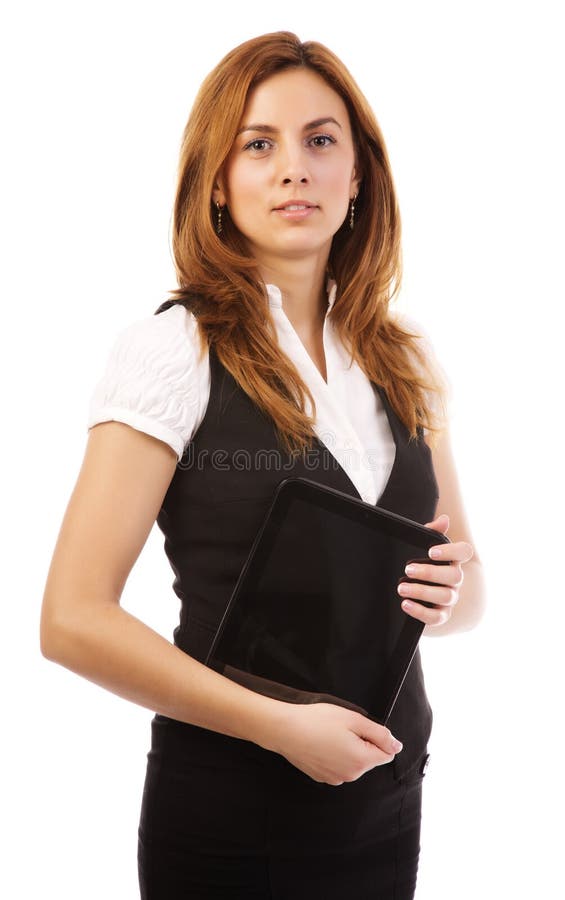 Business Women Holding a Touch Pad Stock Photo - Image of modern, happy ...