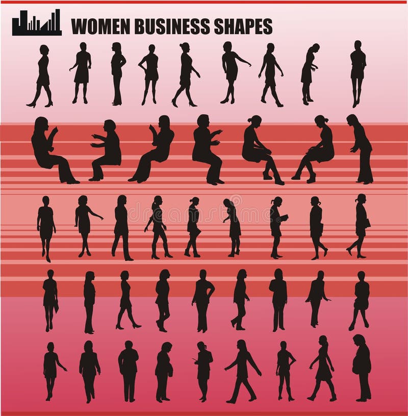 Business Women Teamwork Vector Concepts Isolated Stock Vector ...