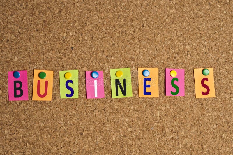 Business word stock photo. Image of memory, wall, stick - 22557002