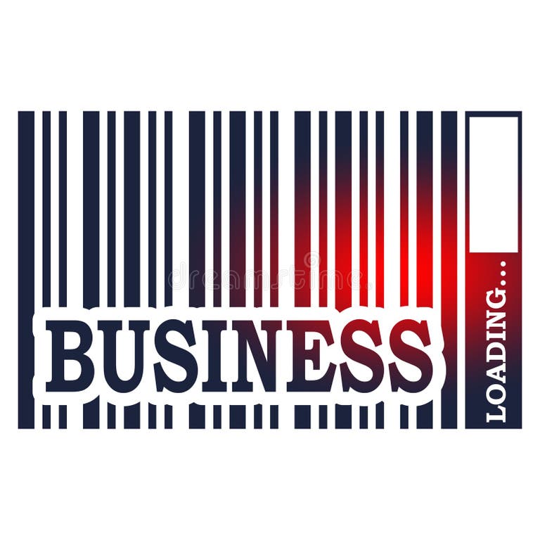 Business word and bar code stock vector. Illustration of merchandise ...