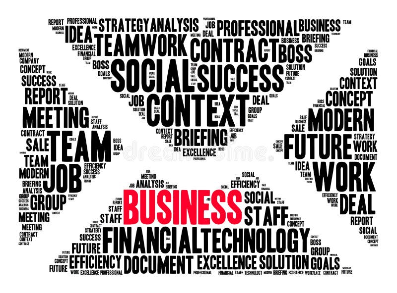 Business word cloud stock illustration. Illustration of idea - 100735303