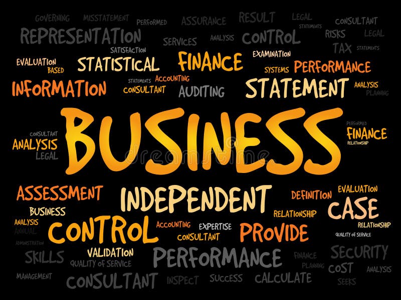 BUSINESS Word Cloud Background Stock Illustration - Illustration of ...