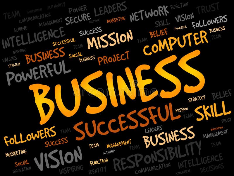 BUSINESS word cloud stock illustration. Illustration of innovation ...