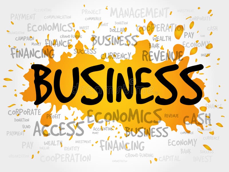 BUSINESS word cloud stock illustration. Illustration of intelligence ...