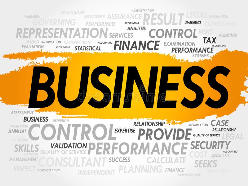 BUSINESS word cloud stock illustration. Illustration of cloud - 200215104