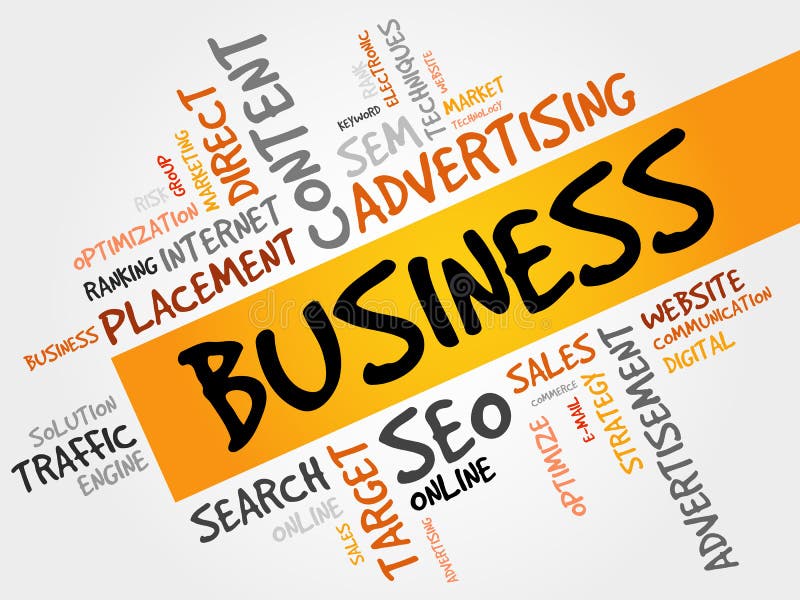 BUSINESS word cloud stock illustration. Illustration of evaluation ...