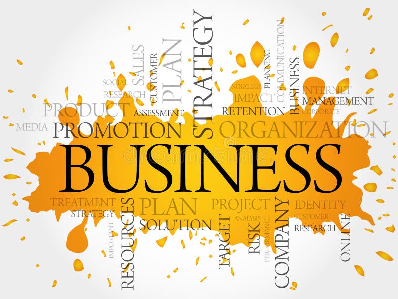 BUSINESS word cloud stock illustration. Illustration of growth - 200694725