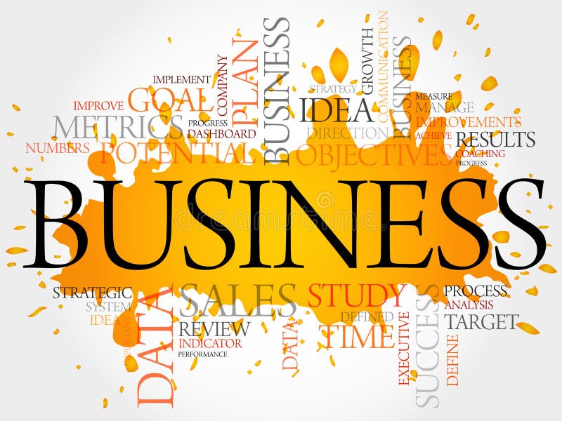 BUSINESS word cloud stock illustration. Illustration of assessment ...