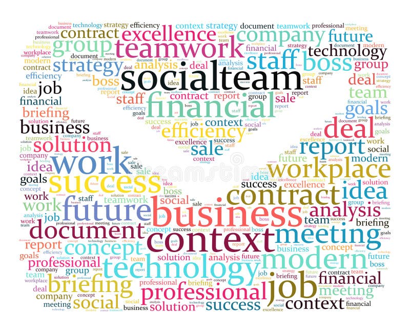 Business word cloud stock illustration. Illustration of modern - 100735111