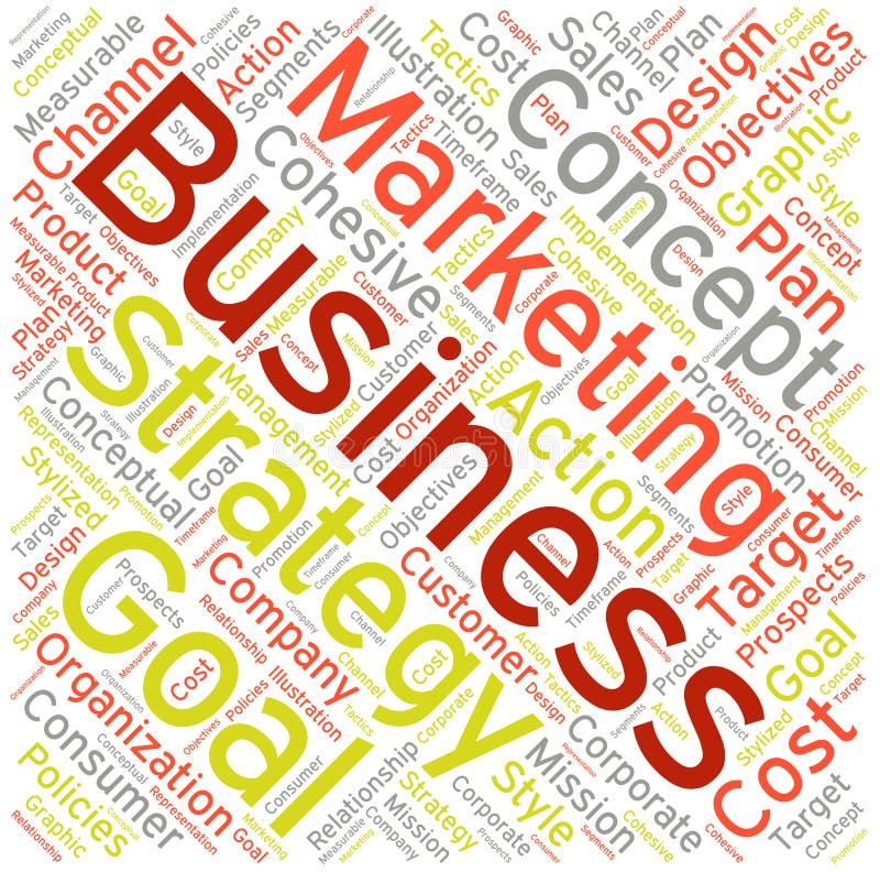 Business Word Cloud stock vector. Illustration of policies - 108484367