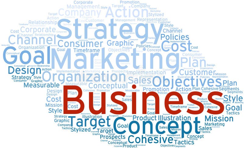 Business Word Cloud stock vector. Illustration of policies - 108484367