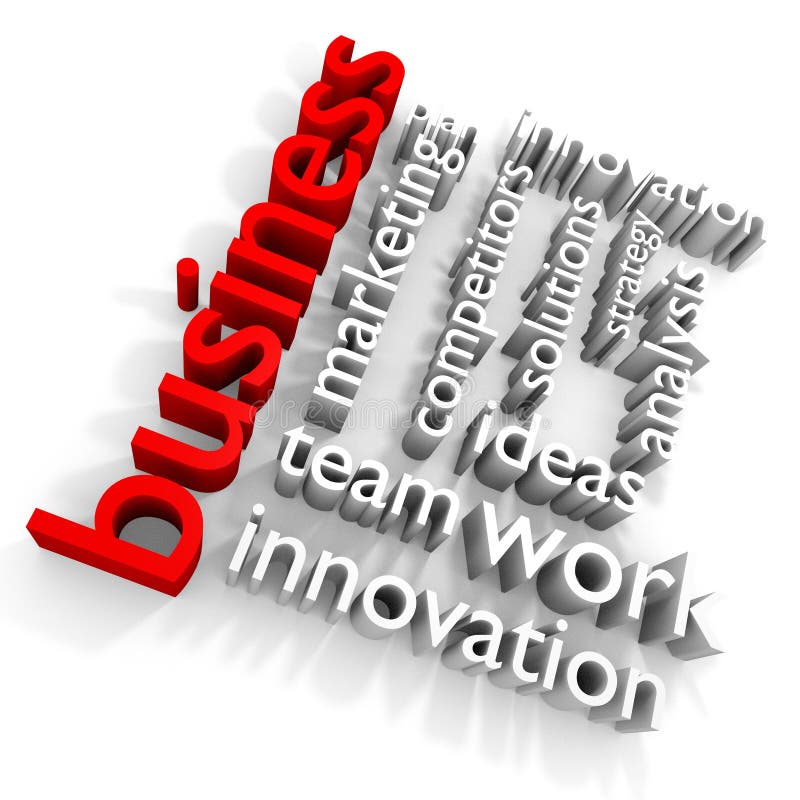 Business words. stock illustration. Illustration of competitive - 21211433