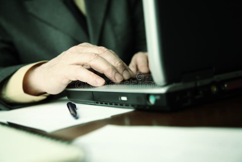 Business work stock image. Image of hand, work, notebook - 4006631