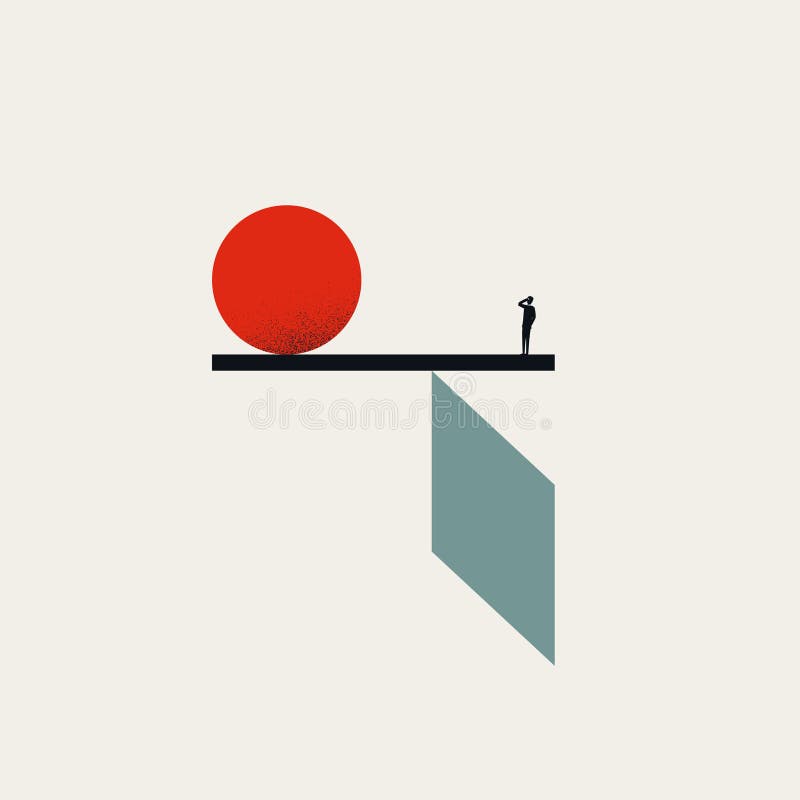 Business and Work Balance Vector Concept. Symbol of Stability, Strategy ...