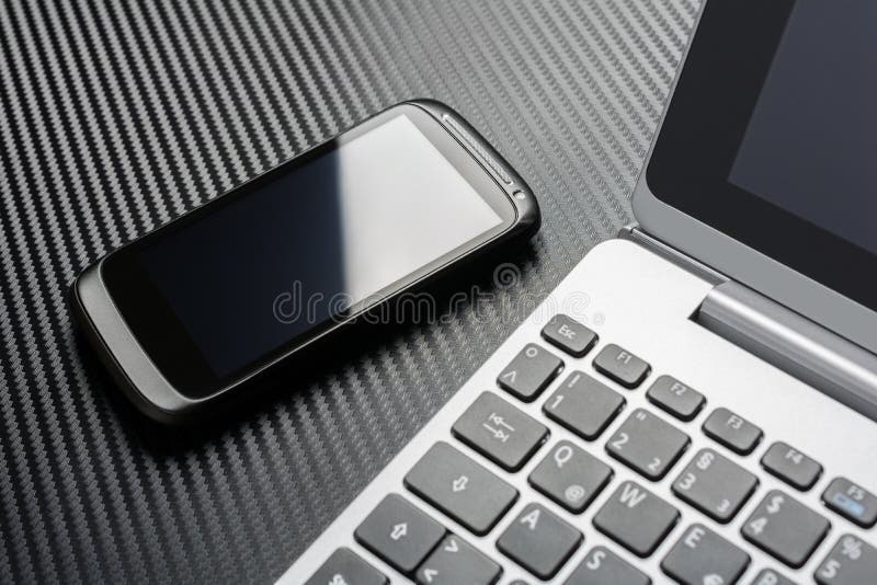 Cat with Smartphone and Reflection Stock Photo - Image of asymmetric ...