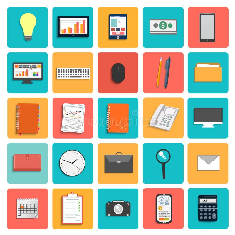 Business work elements stock vector. Illustration of button - 38220539