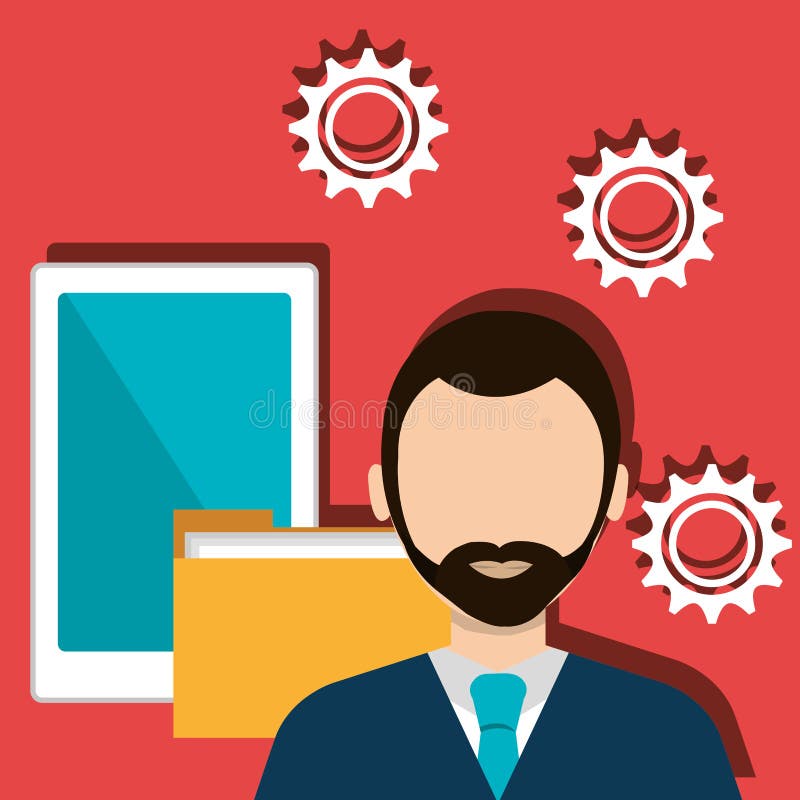 Business Work and Solutions Stock Illustration - Illustration of symbol ...