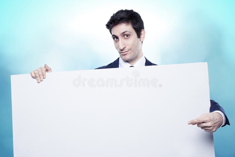 Business Worker Portrait on Financial Background Stock Image - Image of ...