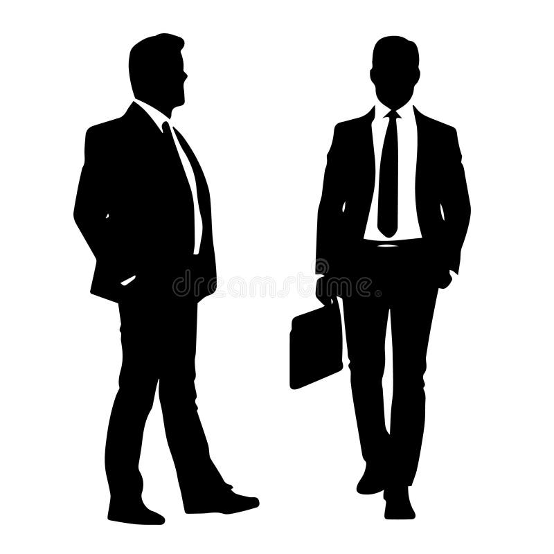 Business Workers with Briefcase Vector Illustration. Business Man ... Business Workers with Briefcase Vector Illustration. Business Man ...