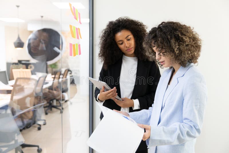 Business Workers Using Board Stock Image - Image of coworker, smart ...