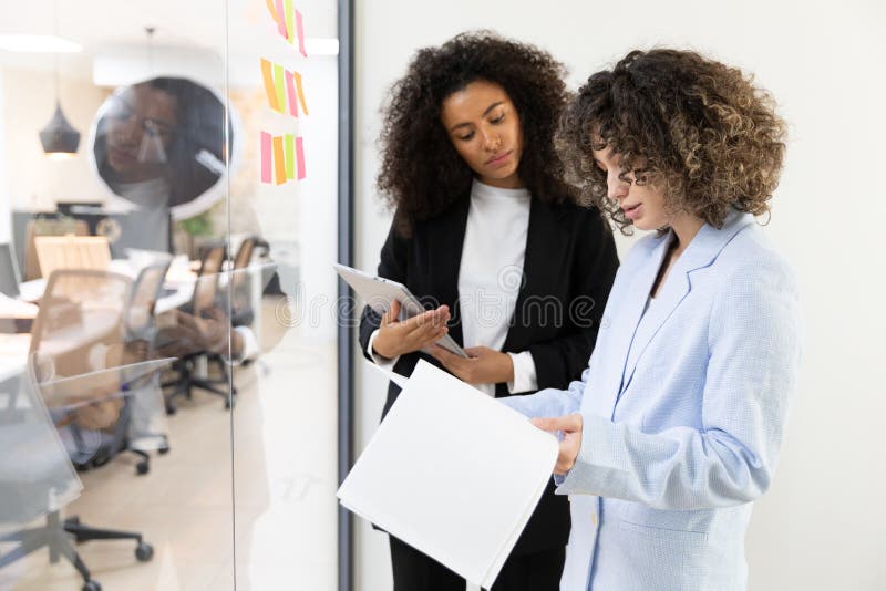 Business Workers Using Board Stock Image - Image of communication ...