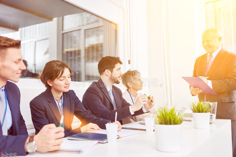 Business Workshop Seminar with Group of Business People Stock Image ...