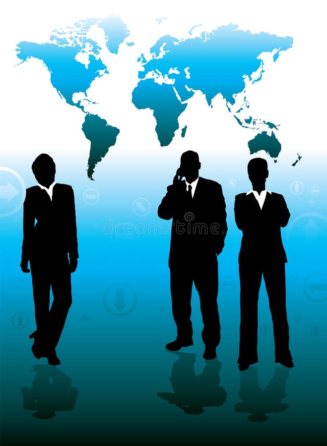 Business world stock vector. Illustration of arrow, male - 3707617