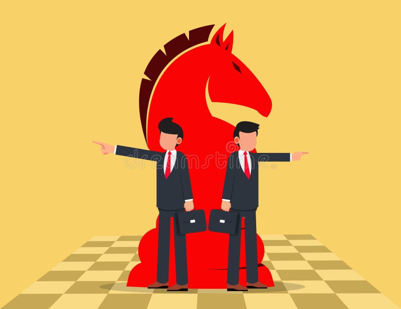 Business World Board Game. Business Leader and Chess Knight Stock ...