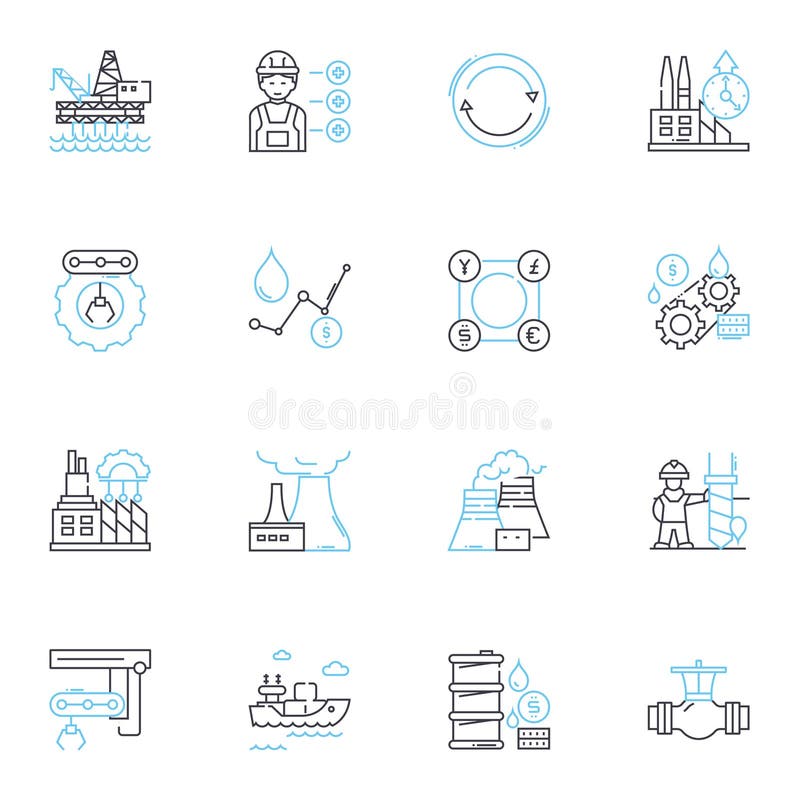 Business World Linear Icons Set. Efficiency, Innovation, Growth ...